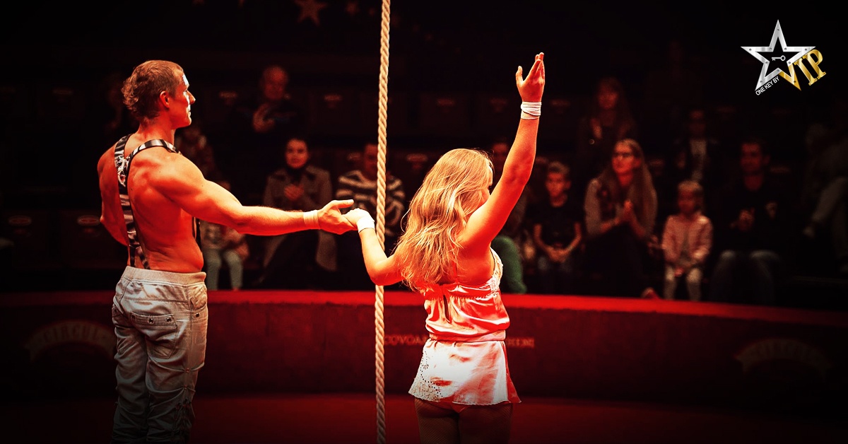 Aerial artiste de cirque Alexander Parshyn Anna Levchenko. VIP